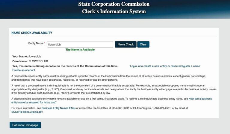 How To Do a Business Entity Search in Virginia | Name Your LLC