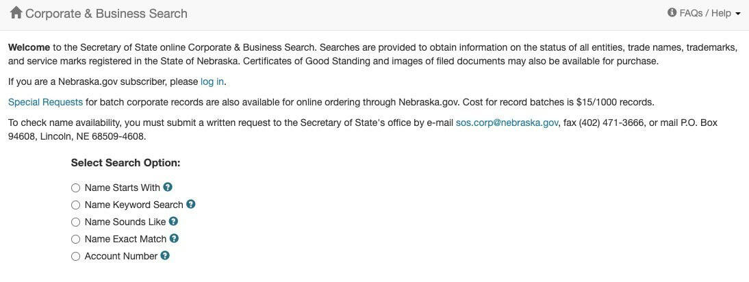 How To Do a Business Entity Search in Nebraska | Full Guide