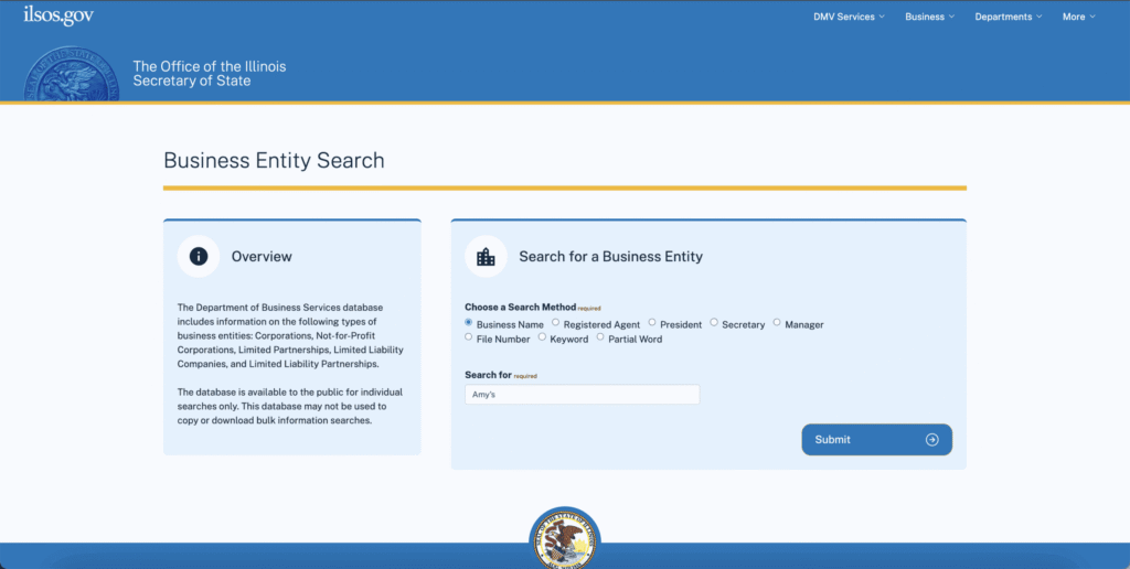 How To Do a Business Search in Illinois + LLC Lookup