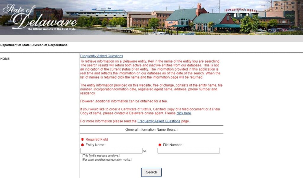 Easy Guide for Conducting a Business Entity Search in Delaware