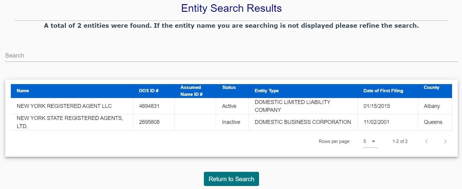 New York Business Entity Search and Choosing Your LLC name