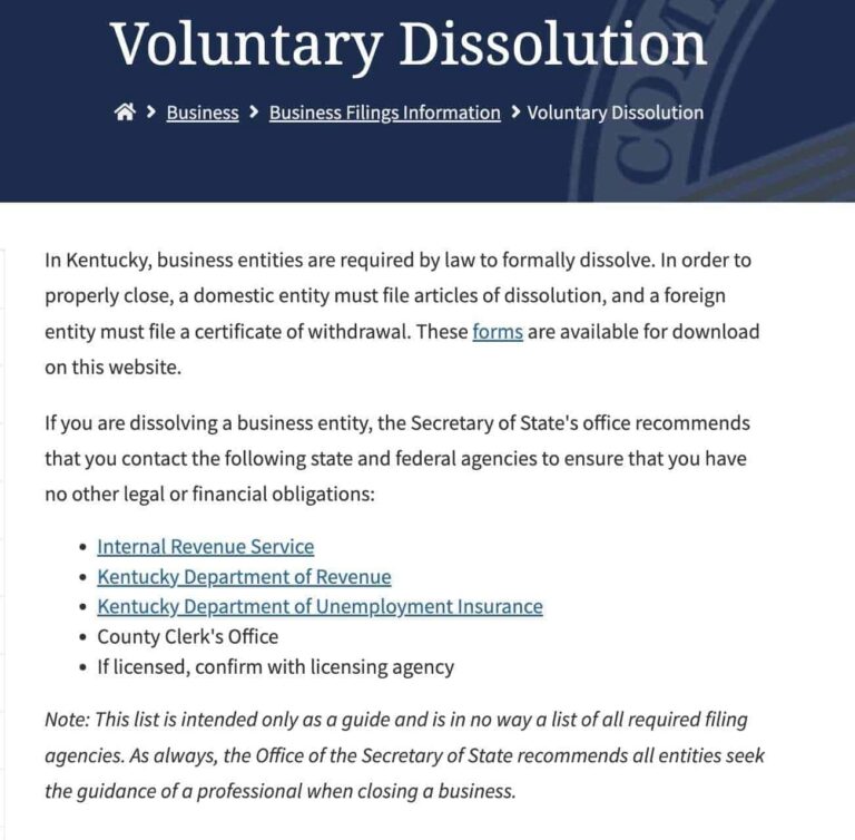 How to Dissolve an LLC in Kentucky | Your Complete Guide