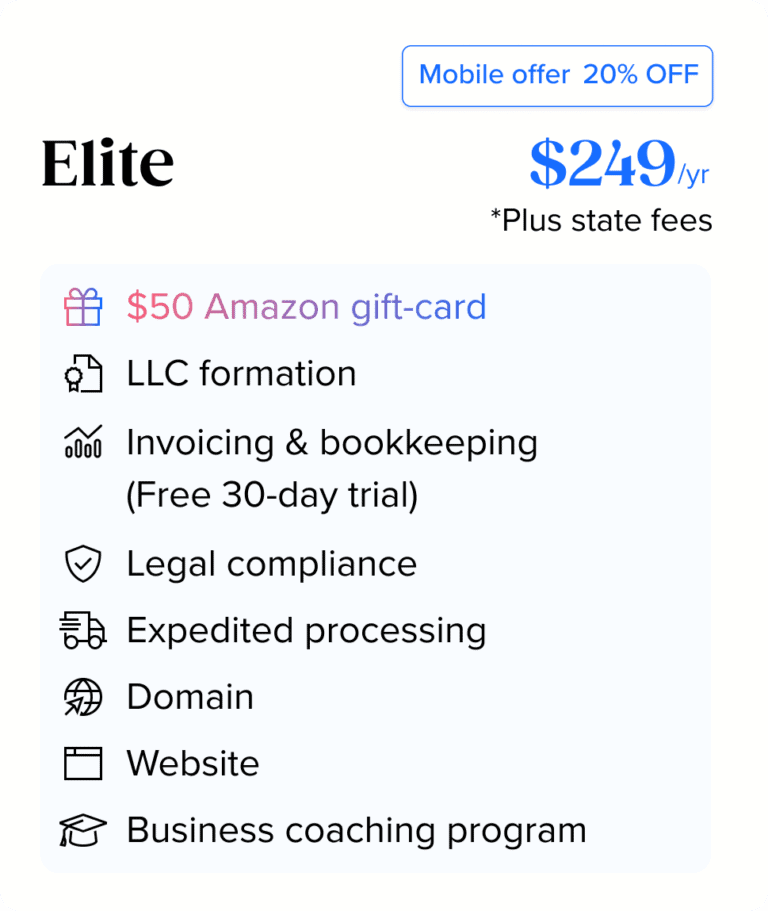 Tailor Brands - Product and LLC Pricing