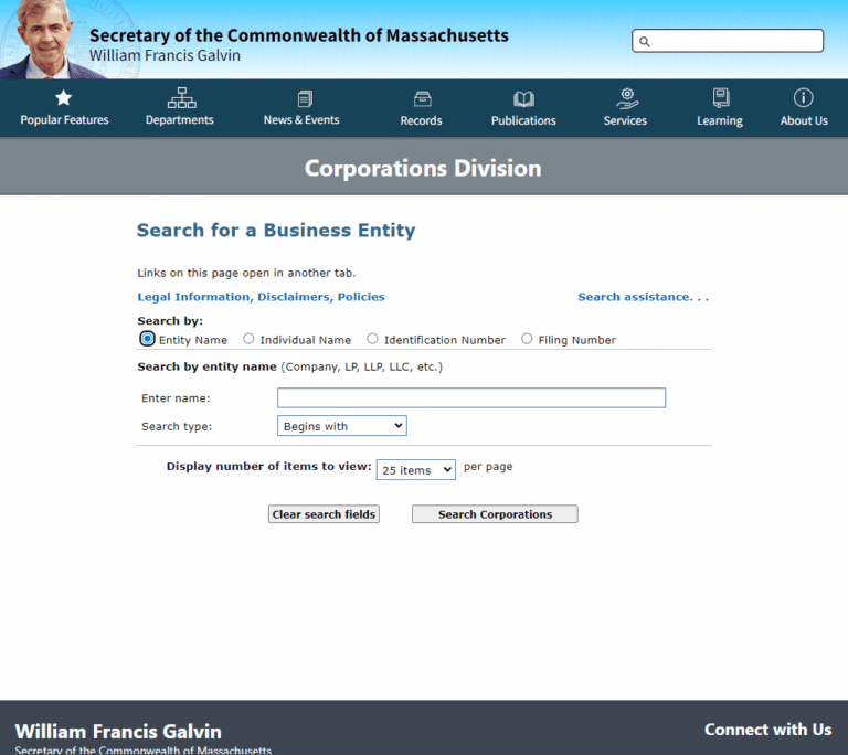 How to Do a Business Entity Search in Massachusetts